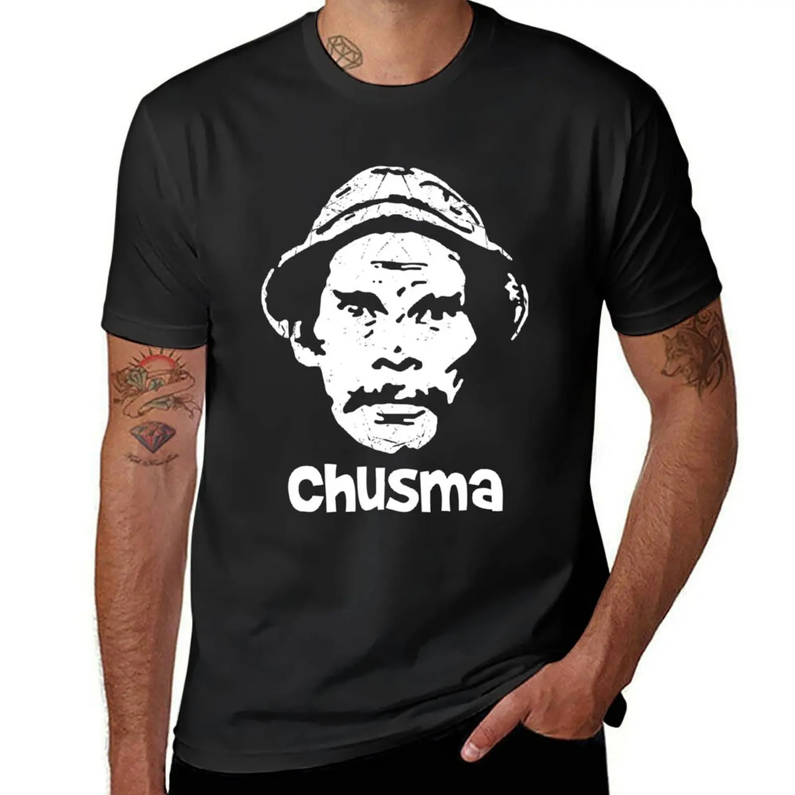 Camiseta-masculina-branca-e-preta-Chusma-El-Chavo-del-Ocho-top-de-ver-o ...