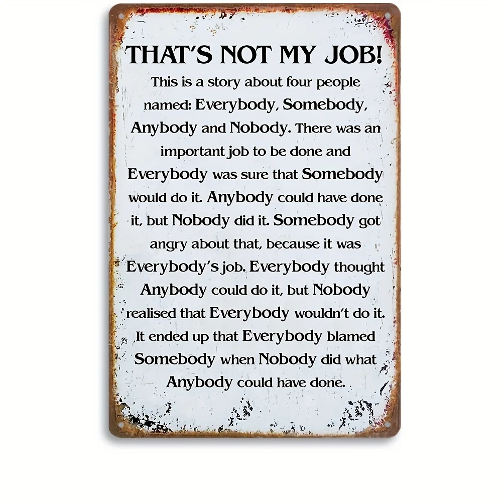 Motivational-Wall-Art-Sign-That-s-Not-My-Job-Vintage-Tin-Sign-Humorous ...