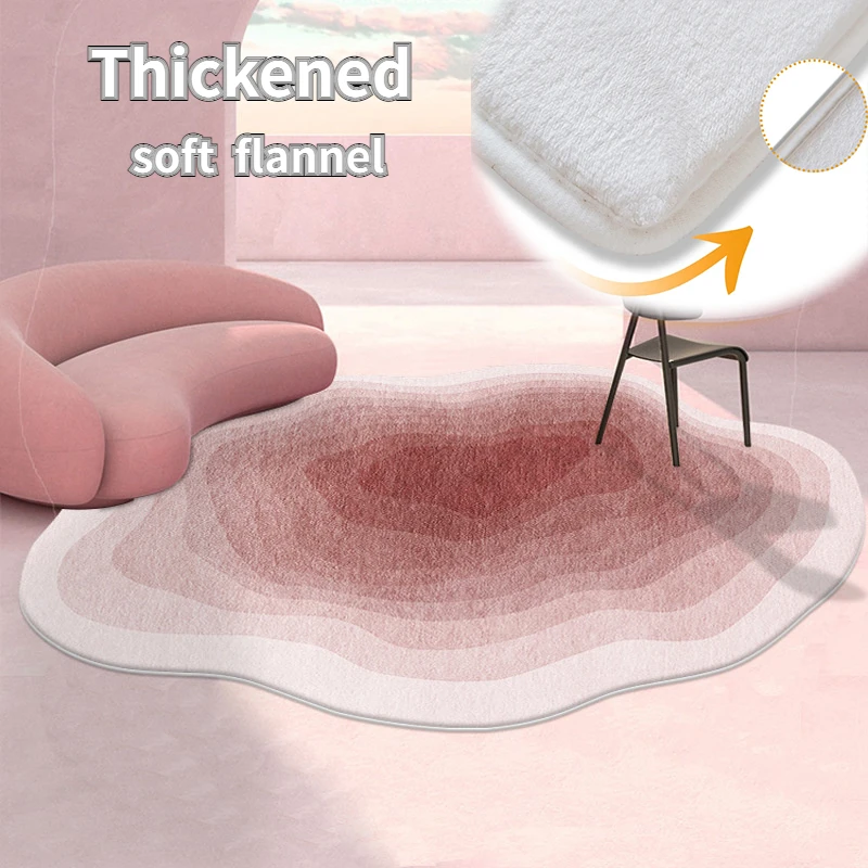 Gradient Clouds Living Room Rug Fluffy Coffee Tables Floor Mats Kids ...