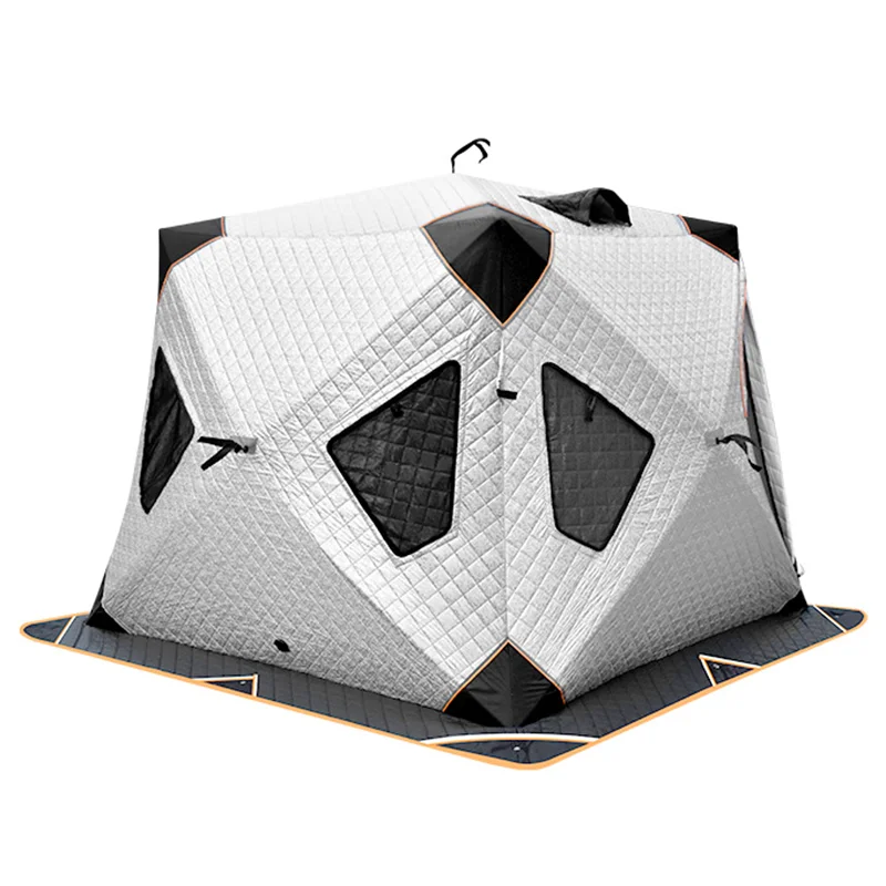 2 3 4 Person Automatic Ice Fishing Tent Snow Fishing House Keep Warm ...