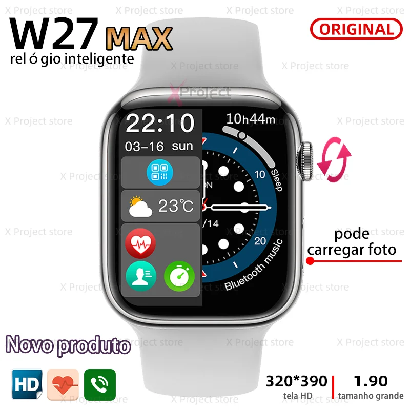 Iwo W27 Max Smartwatch Series 7 Bluetooth Dial Call Nfc Fitness Tracker ...