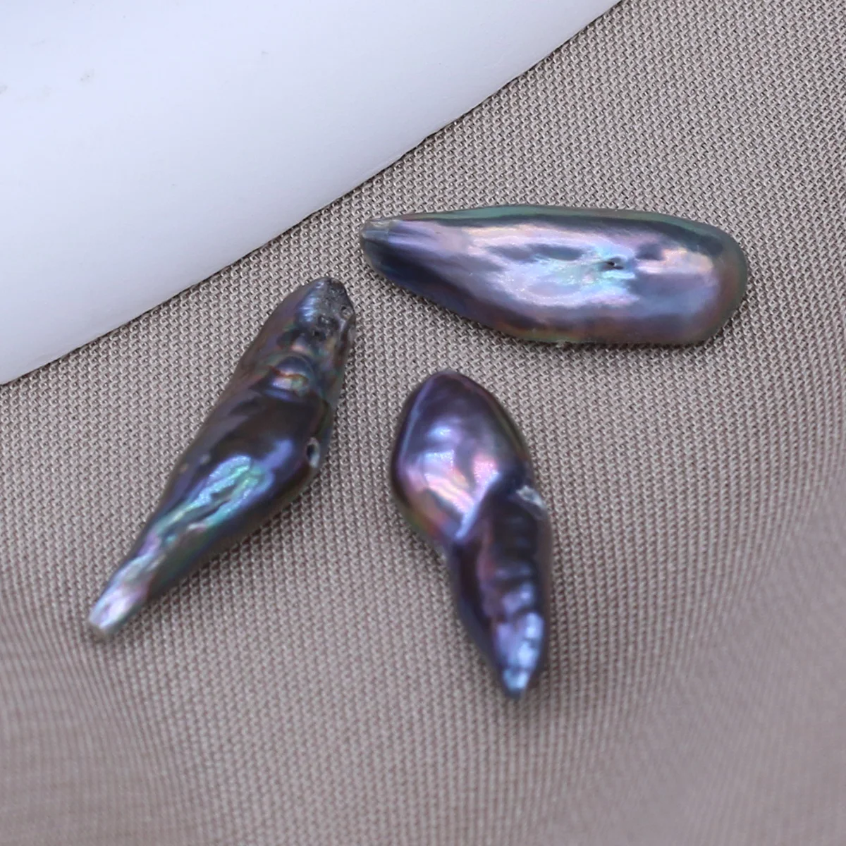 Cuentas de perlas naturales de agua dulce para mujer, abalorios ...