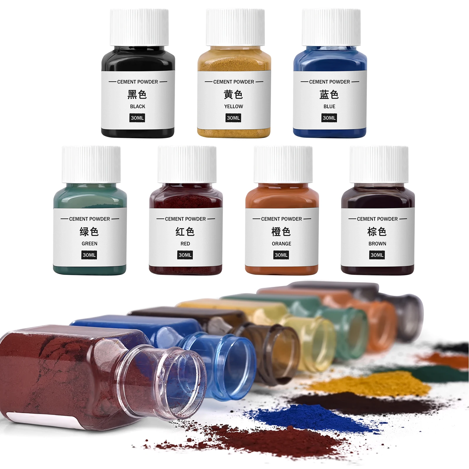 30ml-Gypsum-Cement-Coloring-Powder-Planter-Pigment-Gypsum-Powder-Color ...