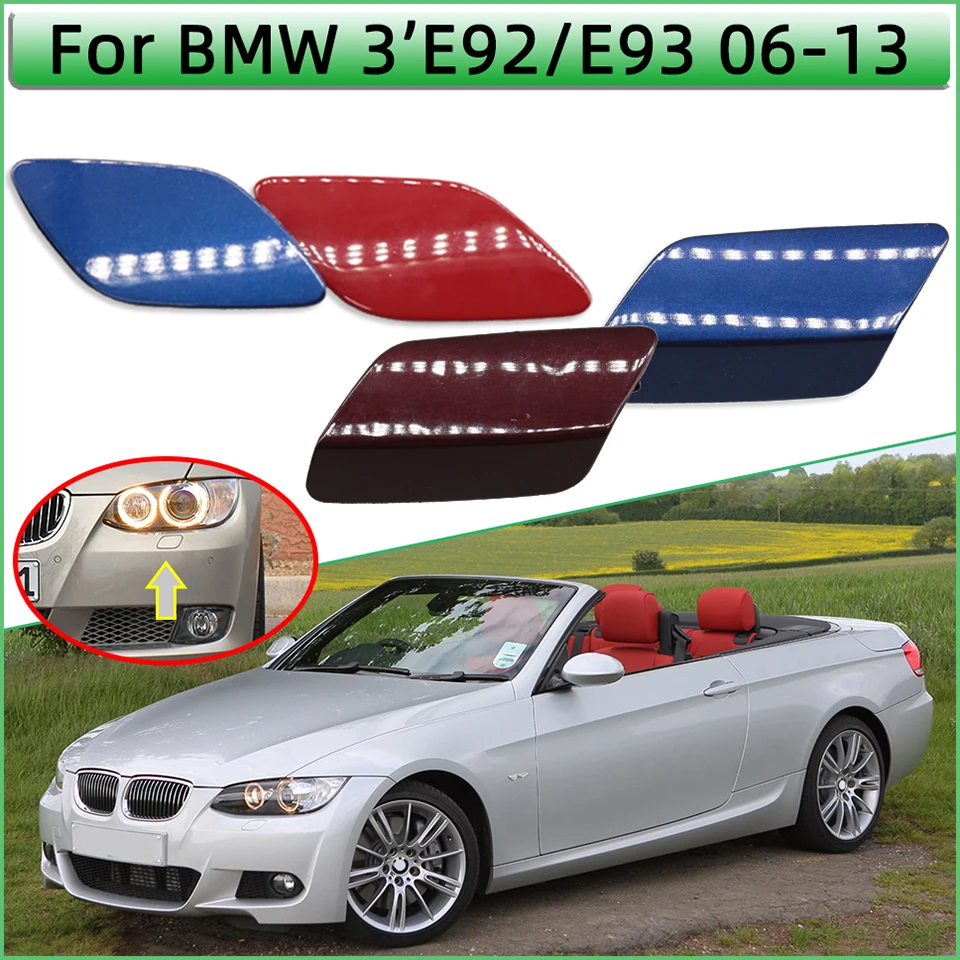 Front-Bumper-Headlight-Washer-Cover-Cap-For-2007-2013-BMW-328i-335i-E92 ...