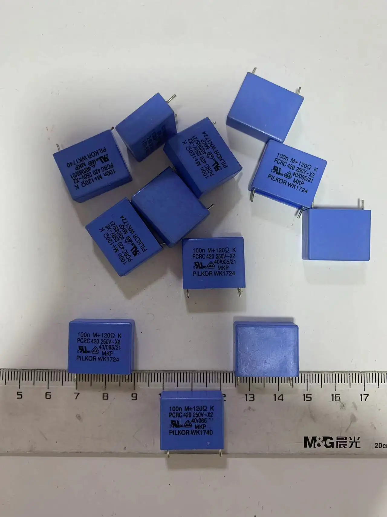PCRC 420 250V X2 P = 17.5mm, 100n M + 120Ω K, 10 개 - AliExpress 13