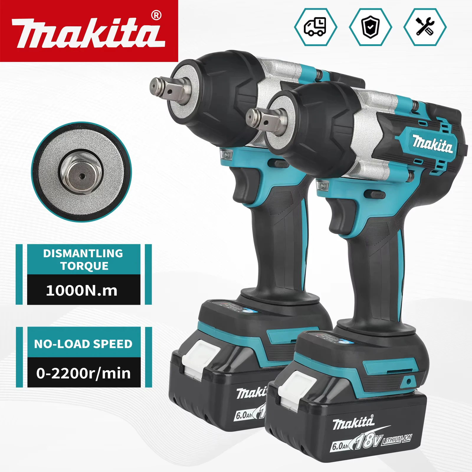 Makita DTW700 18V Cordless Impact Wrench Brushless Motor 700 Nm ...