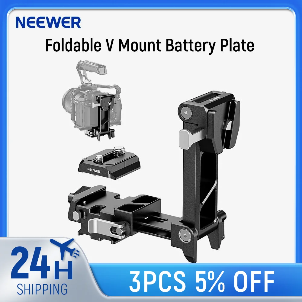 NEEWER-V-Mount-Battery-Plate-com-Arca-Type-Baseplate-Dobr-vel-para-C ...