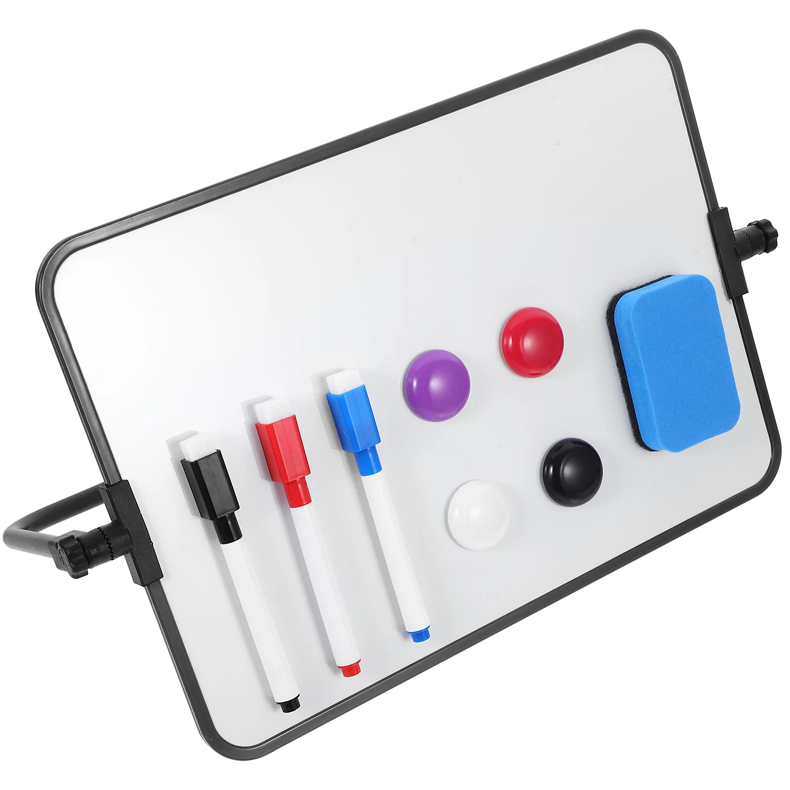 Double-Sided-Magnetic-Whiteboard-Blackboard-Portable-Calendar-Office ...