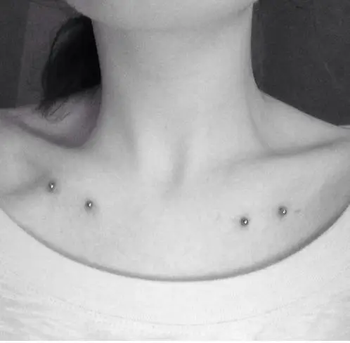 Clavicle Dermal Piercing