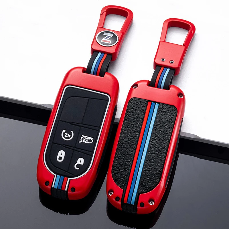 ZInc-Alloy-Car-Key-Case-Cover-For-Jeep-Dodge-Ram-1500-Journey-Charger ...