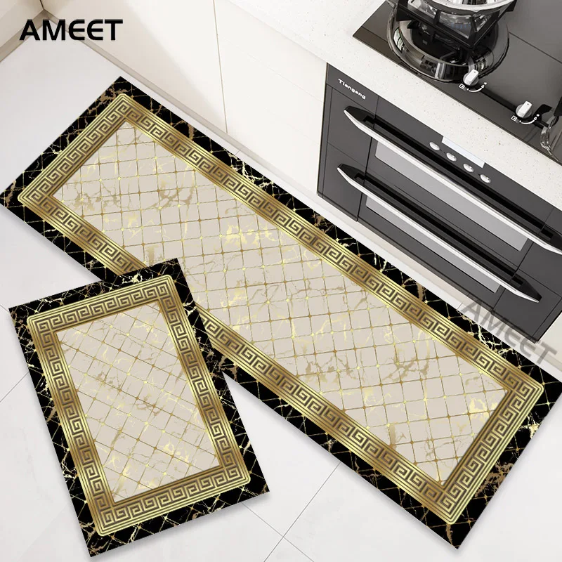 Luxury-Kitchen-Carpet-Geometric-Long-Floor-Mat-For-Bedroom-Bedside ...