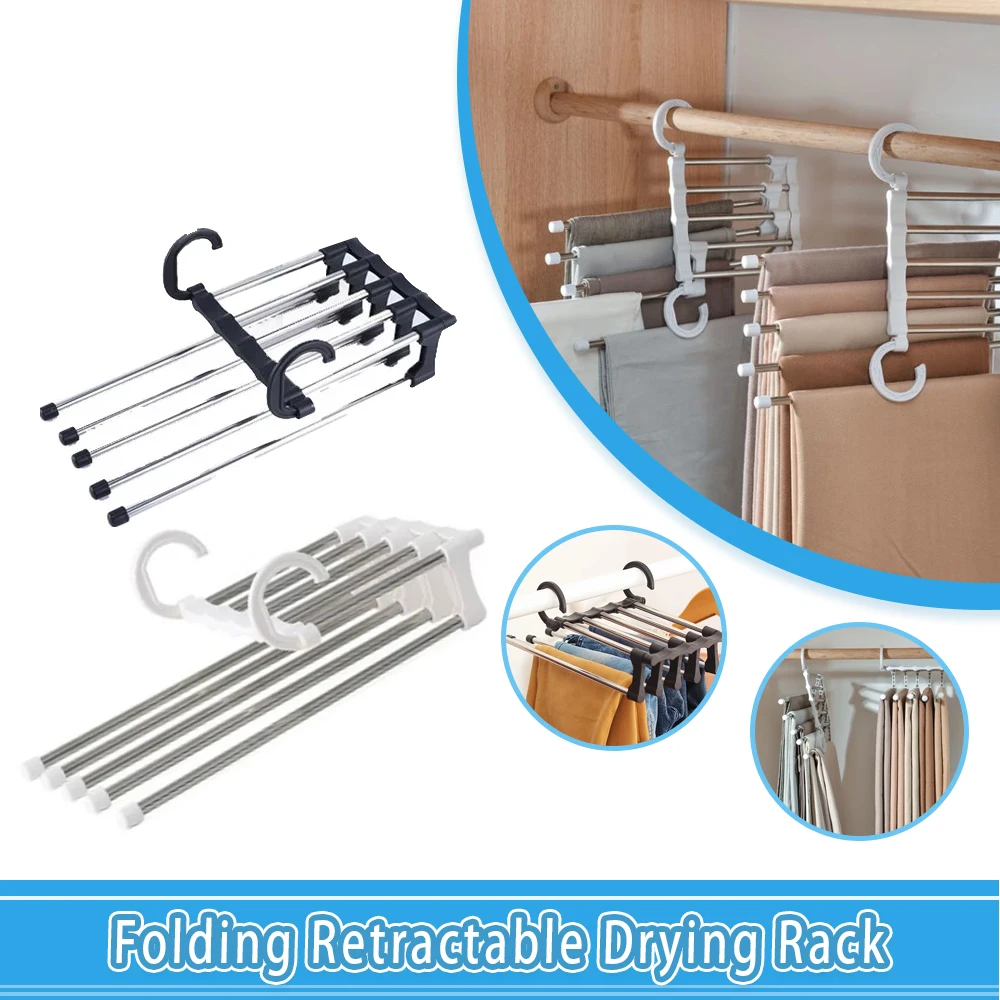 1Pc-Multi-functional-5-in-1-Trouser-Storage-Rack-Adjustable-Pants ...