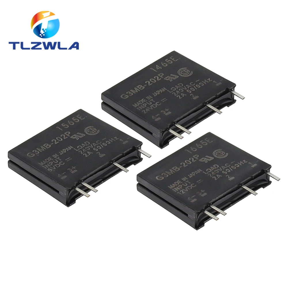 1Pcs 5V 12V 24V DC-AC Solid State Relay Module G3MB-202P G3MB 202P PCB ...