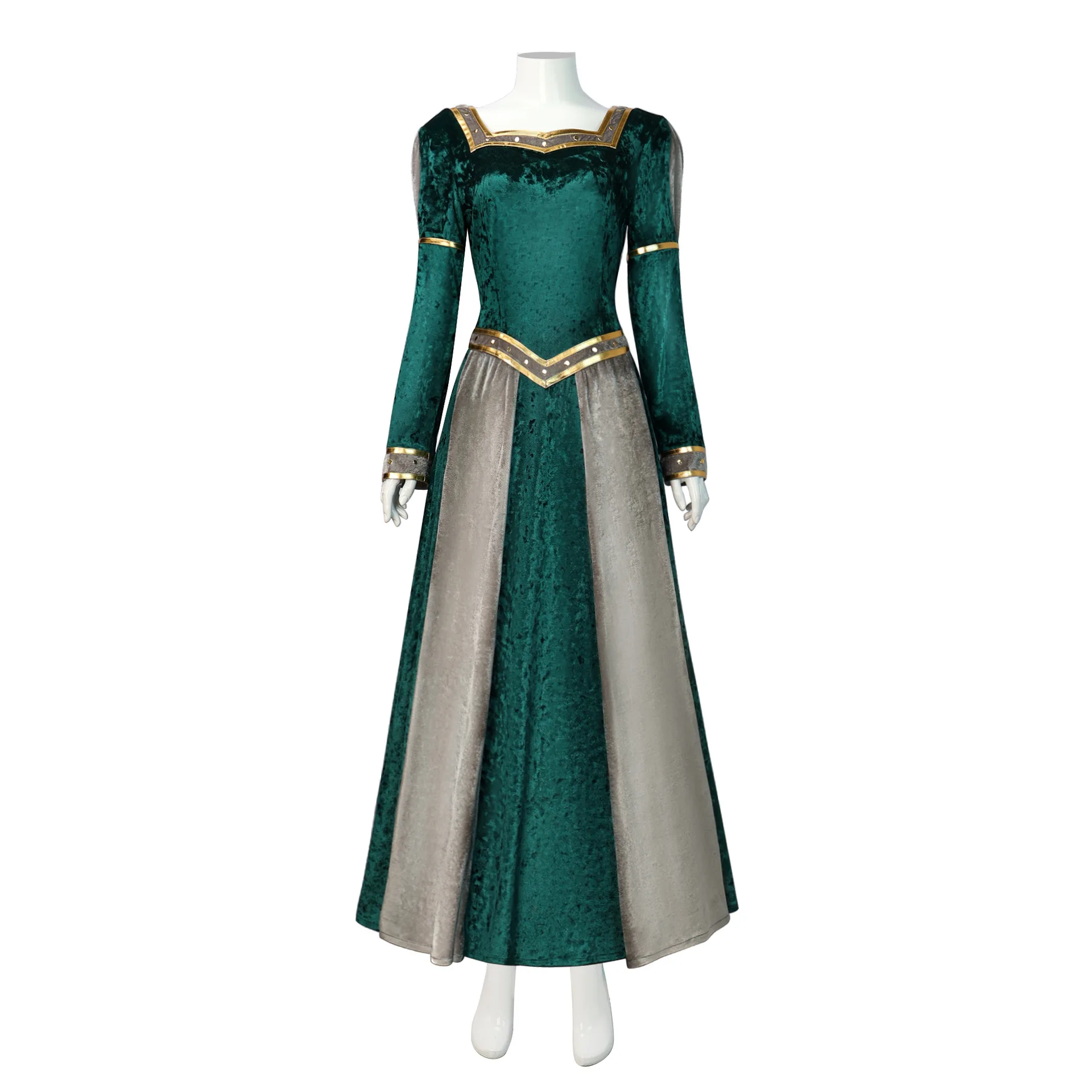 Monster-Princess-Cosplay-Fiona-Green-Dress-Costume-Halloween-Carnival ...