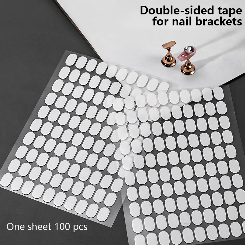 100Pcs-Transparent-Double-sided-Seamless-Nail-Glue-For-Nail-Brackets-is ...