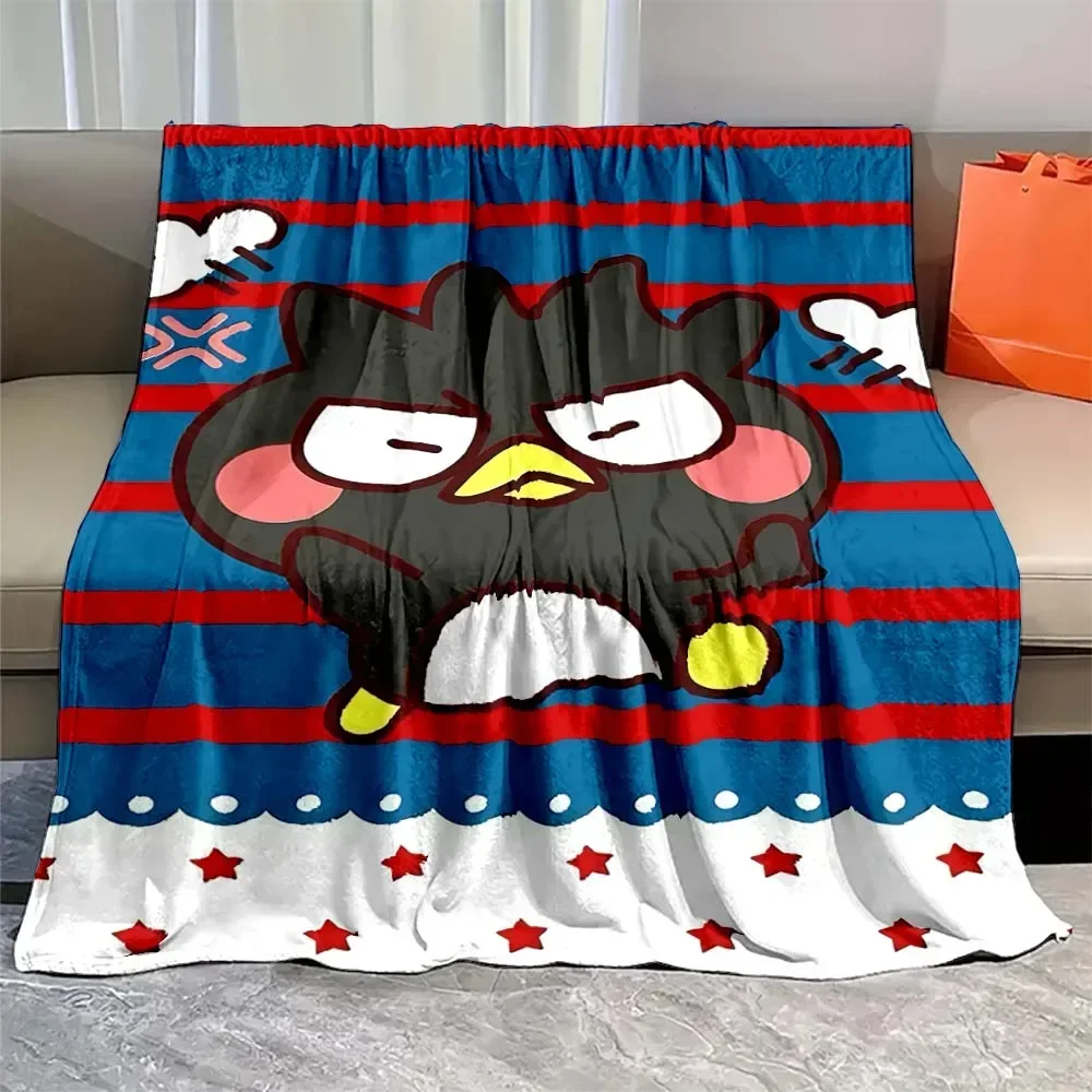 Manta de franela negra Sanrio Bad Badtz Maru Keroppi de 6 tamaños ...