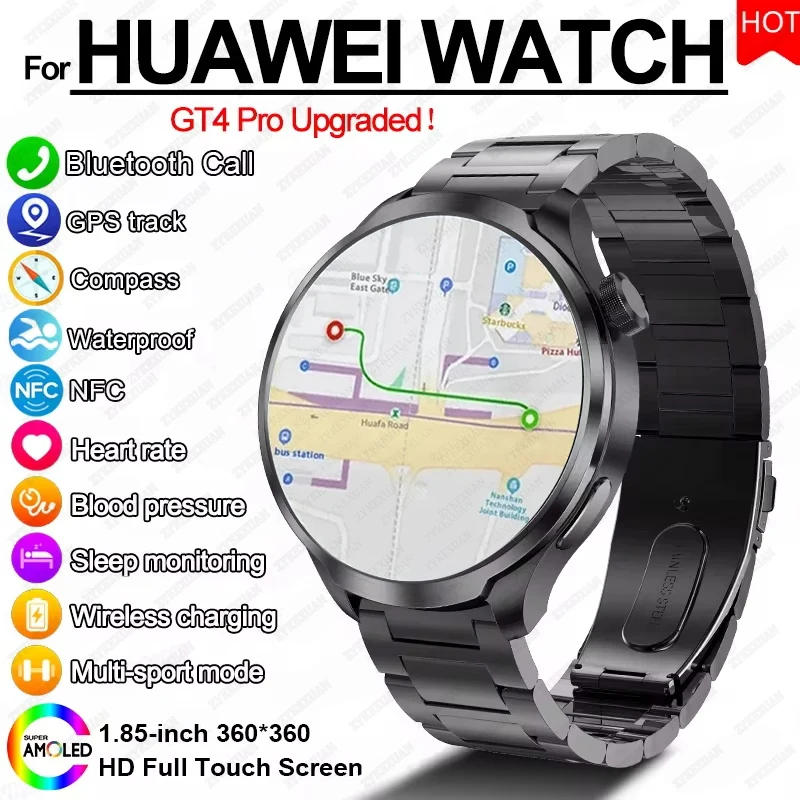 2024-New-For-HUAWEI-Sports-Waterproof-Smart-Bracelet-Men-Watch-GPS-NFC ...