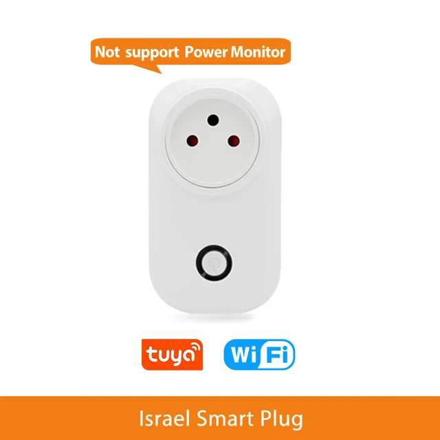 Tuya Smart Socket IsraeL Plug 16A Power Monitor Wifi Light Switch Smart ...