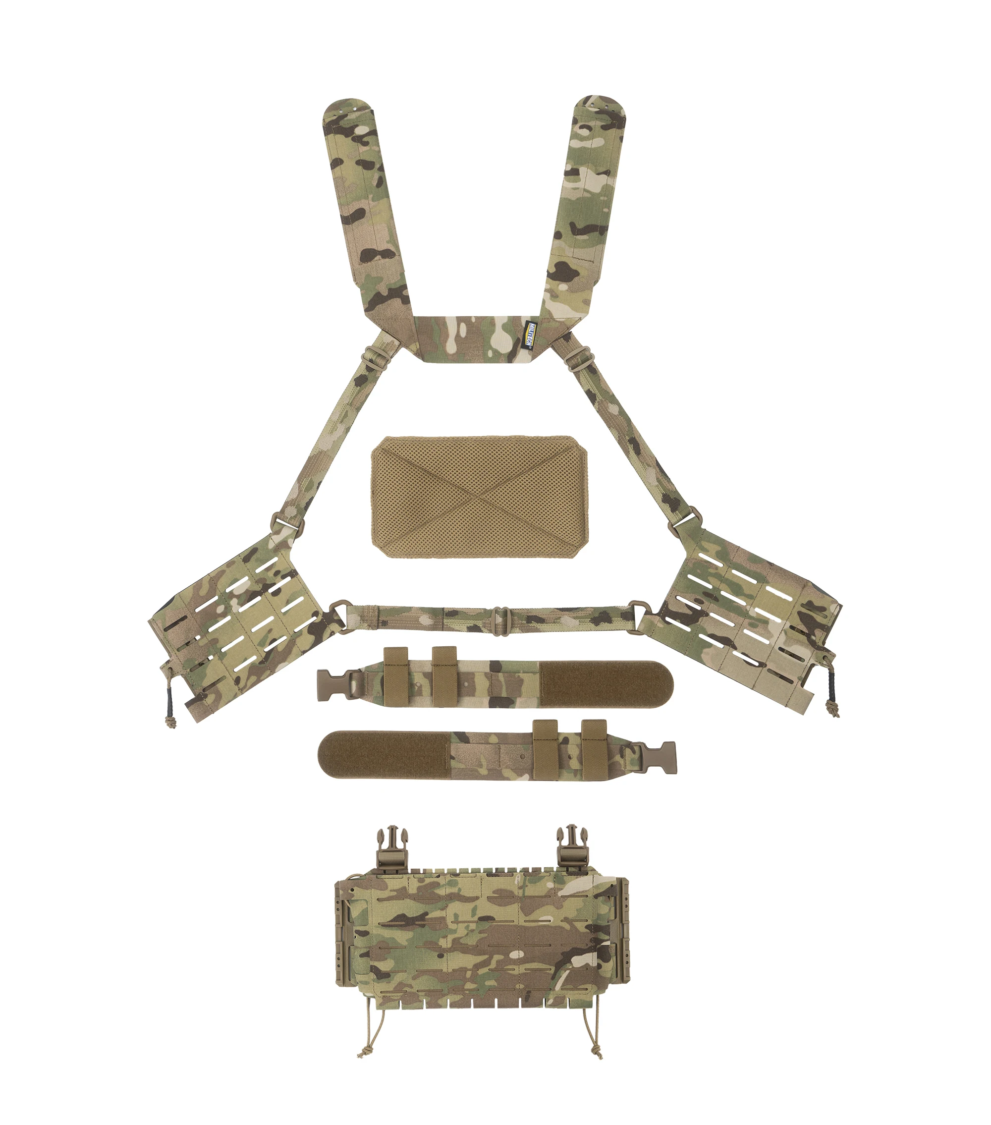 MILITECH Harness Chest Rig Kit For ARC V2 Plate Carrier Tactical Vest ...