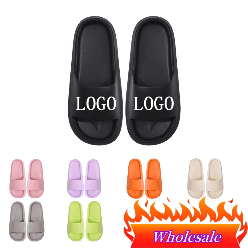Custom-Logo-Slippers-EVA-Slides-Comfort-Shoes-Printing-Logo-Men ...