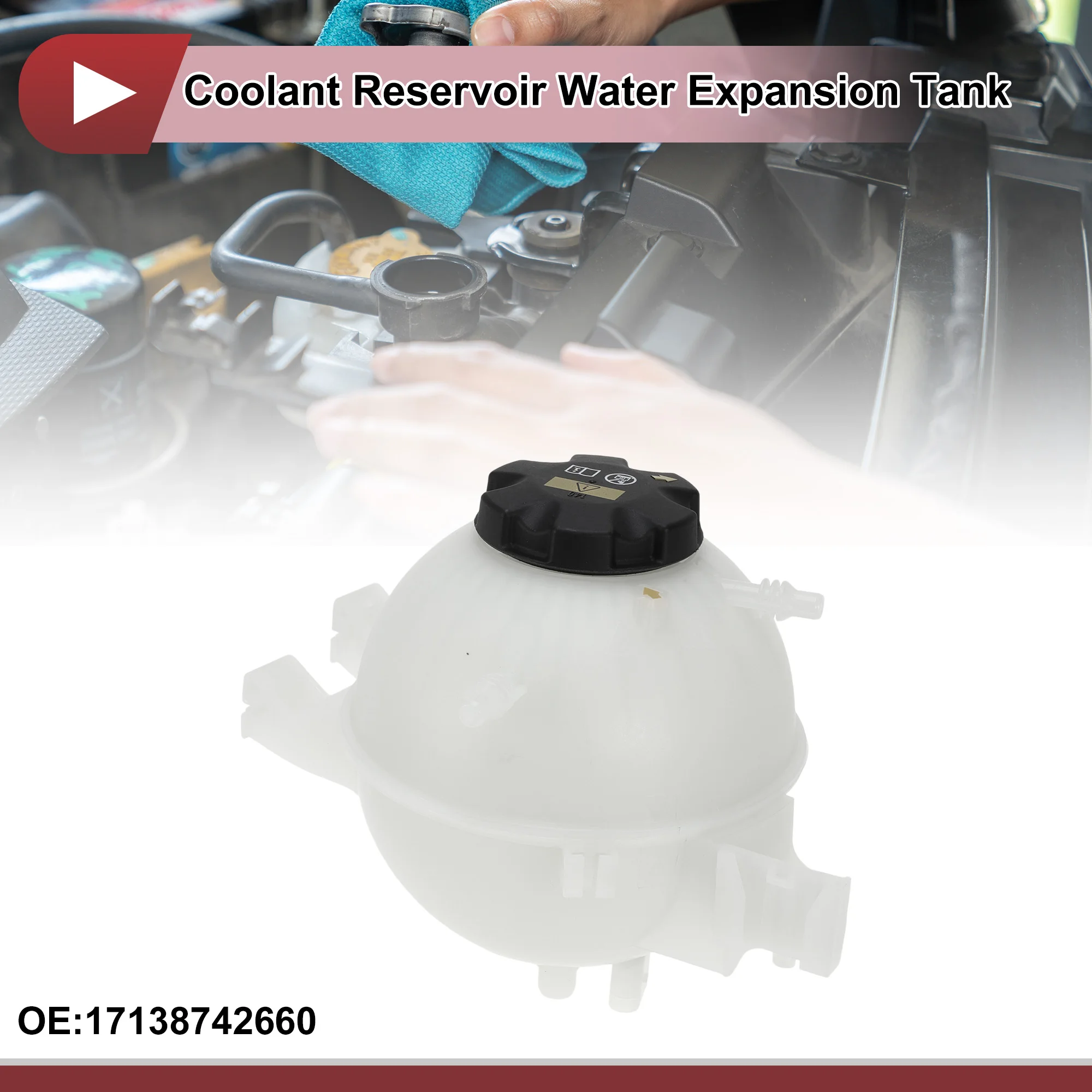 UXCELL Engine Coolant Reservoir Water Expansion Tank for BMW X3 X4 G01 ...
