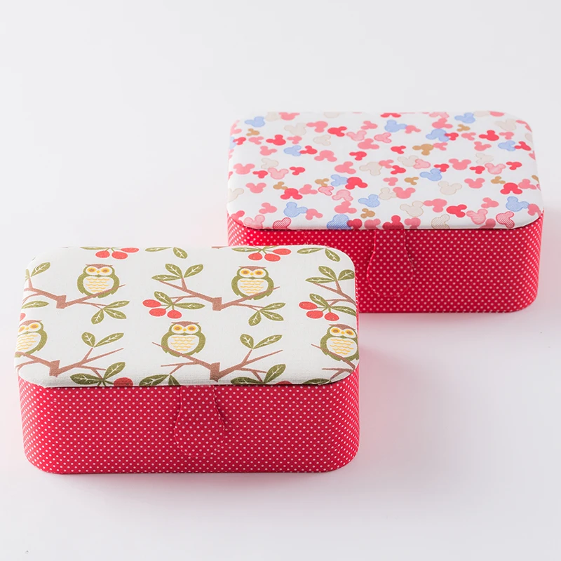 Household Sewing Thread Storage Box Organizer Empty Box Cloth Hand ...