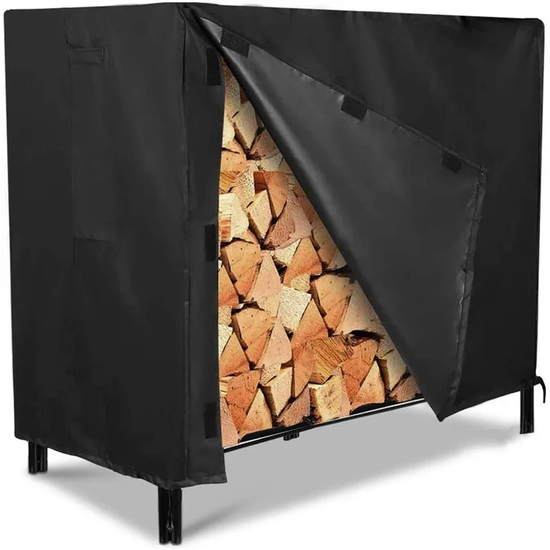 Outdoor-Log-Rack-Cover-Durable-Waterproof-Firewood-Cover-Openable-Front ...