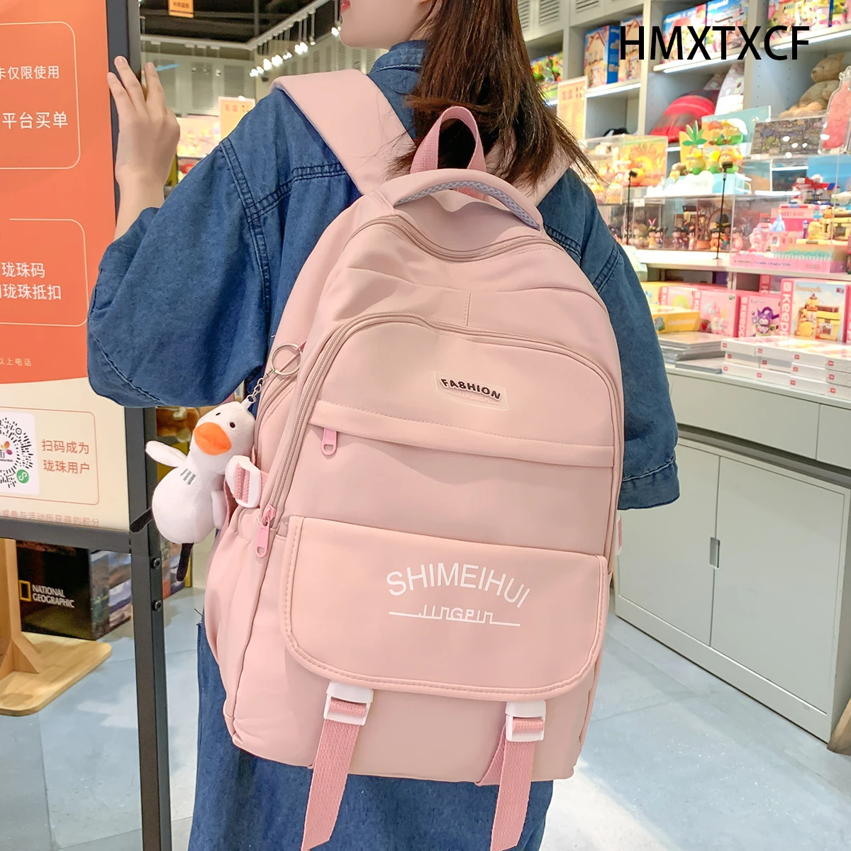 High-School-Girls-Backpack-For-Teenage-Girls-Harajuku-Cute-Multi ...