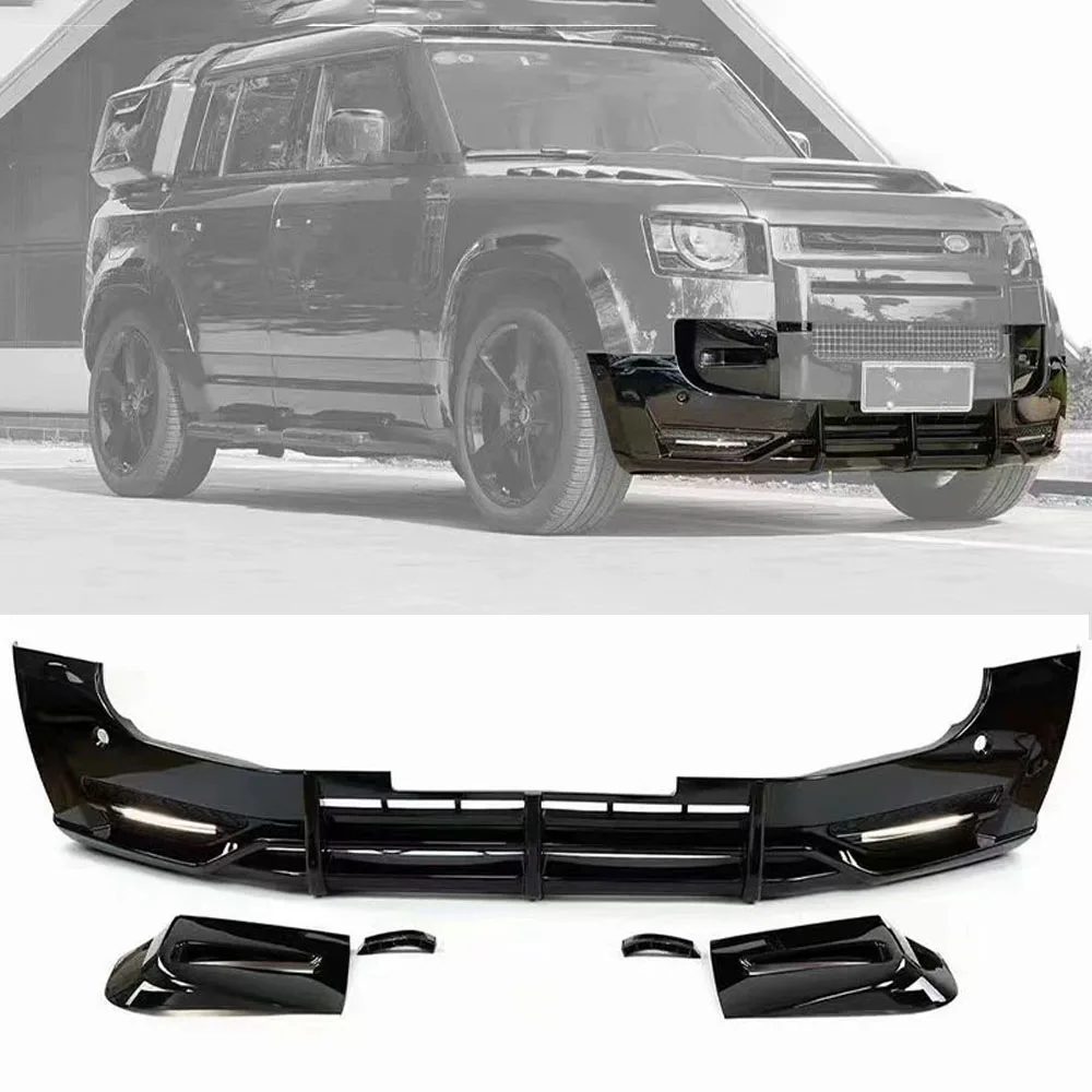 Defender-with-lighted-front-lip-Modified-Front-Bumper-Front-Shovel-lip ...