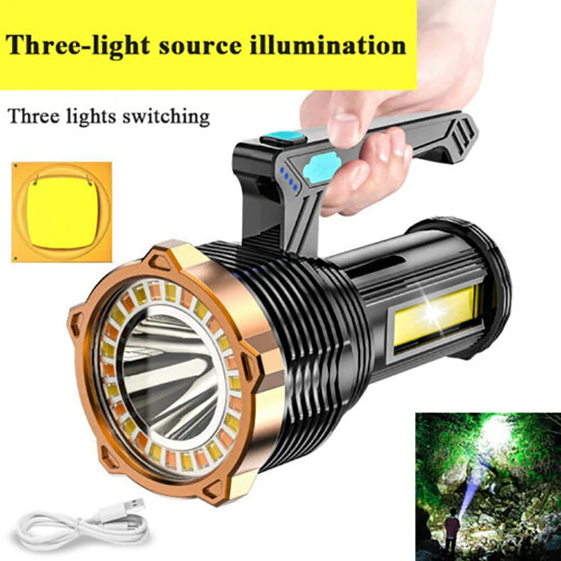 High Powered 12000000lm Led Flashlight Super Bright Torch Usb ...