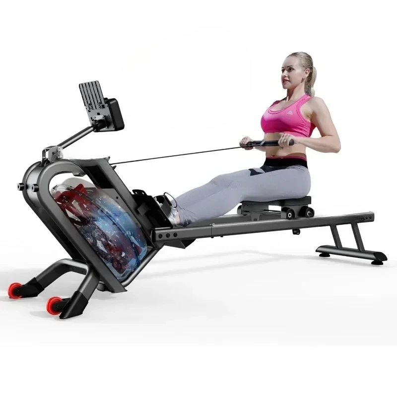 Water-Rowing-Machine-for-Home-350-LBS-Weight-Capacity-Foldable-Rower ...