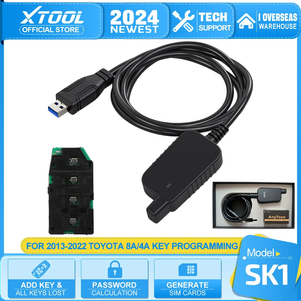 2024-XTOOL-AnyToyo-SK1-For-Toyota-For-Lexus-8A-4A-Smart-Key-Programming ...