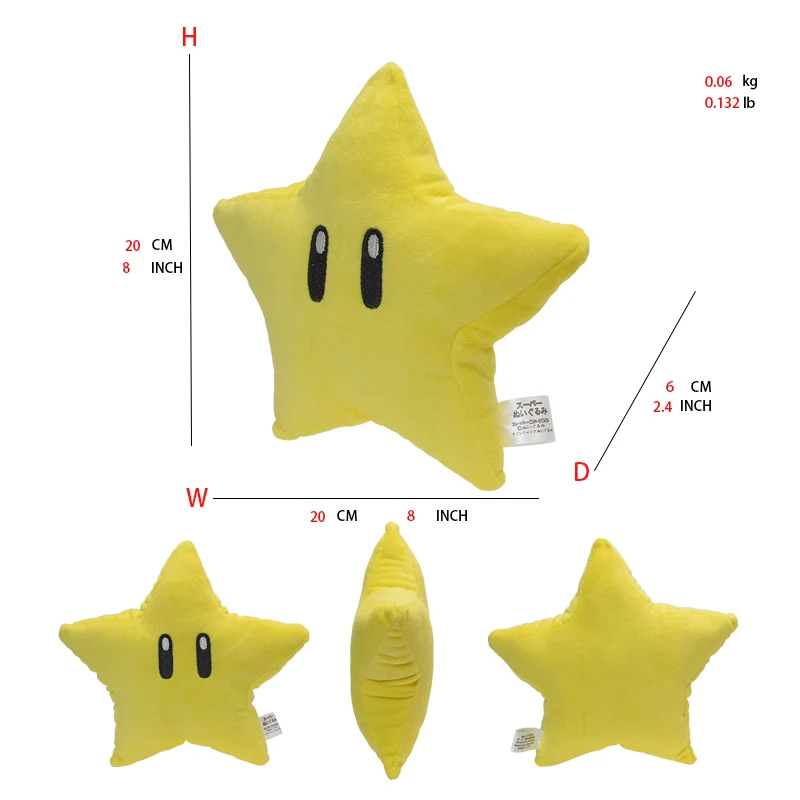 Mario Plush Toys Toad Yoshi Goomba Boo Shy Guy Ice Fire Flower Super ...