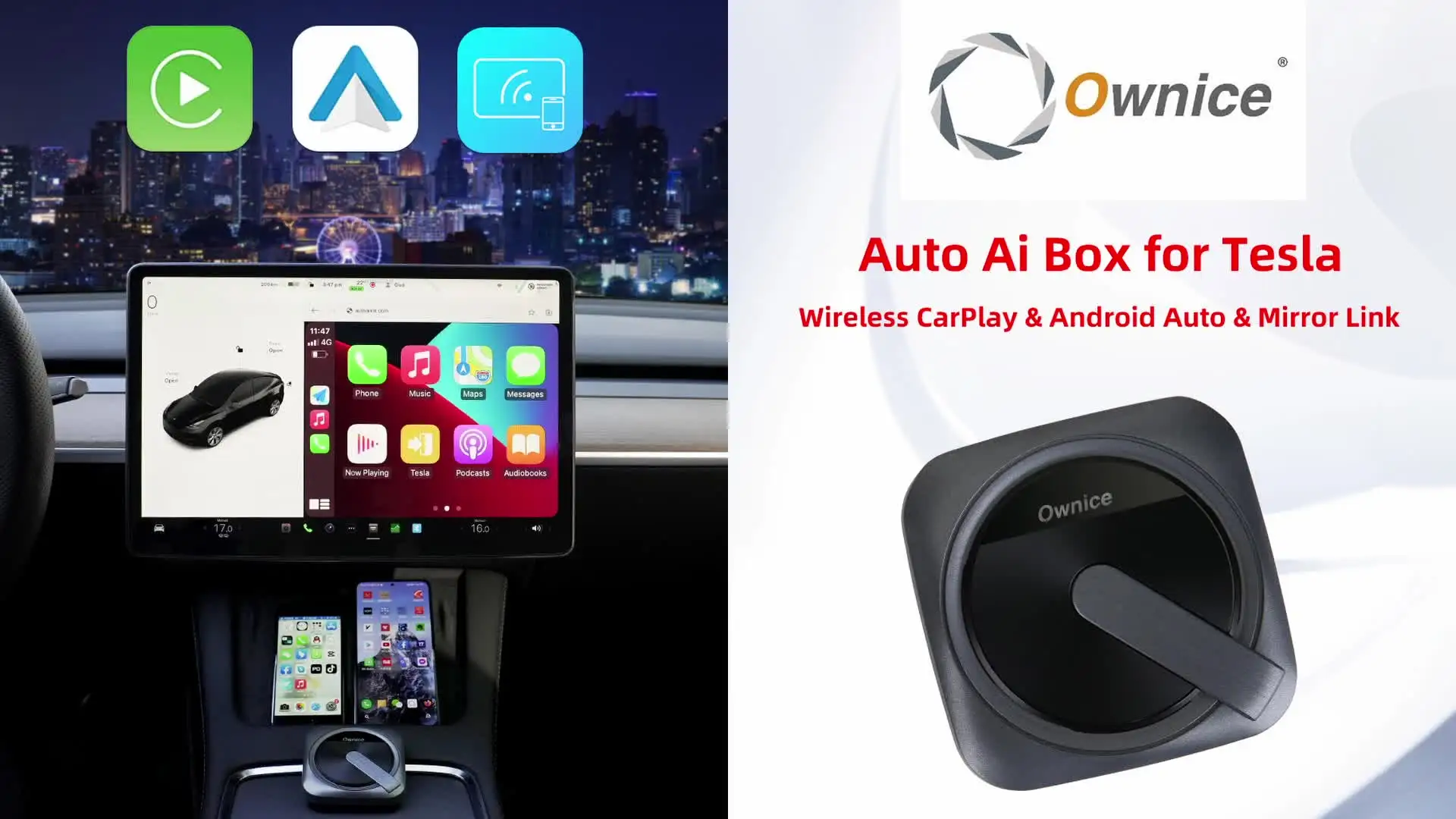 Ownice T-Box T3 для Tesla Model 3 Model Y S X Аксессуары 2023 2024 ...