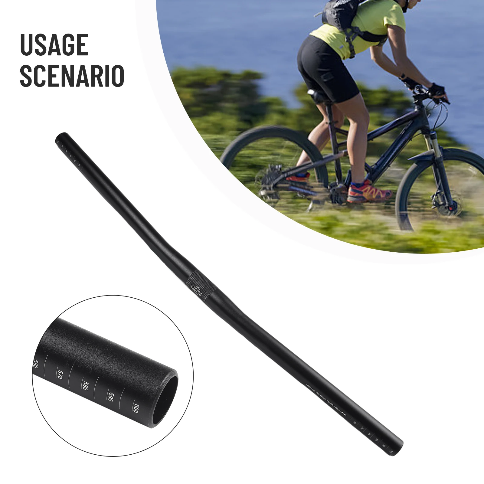 1pc-New-Aluminium-Handlebar-MTB-Mountain-Bike-Bicycle-600mm-Riser-25 ...