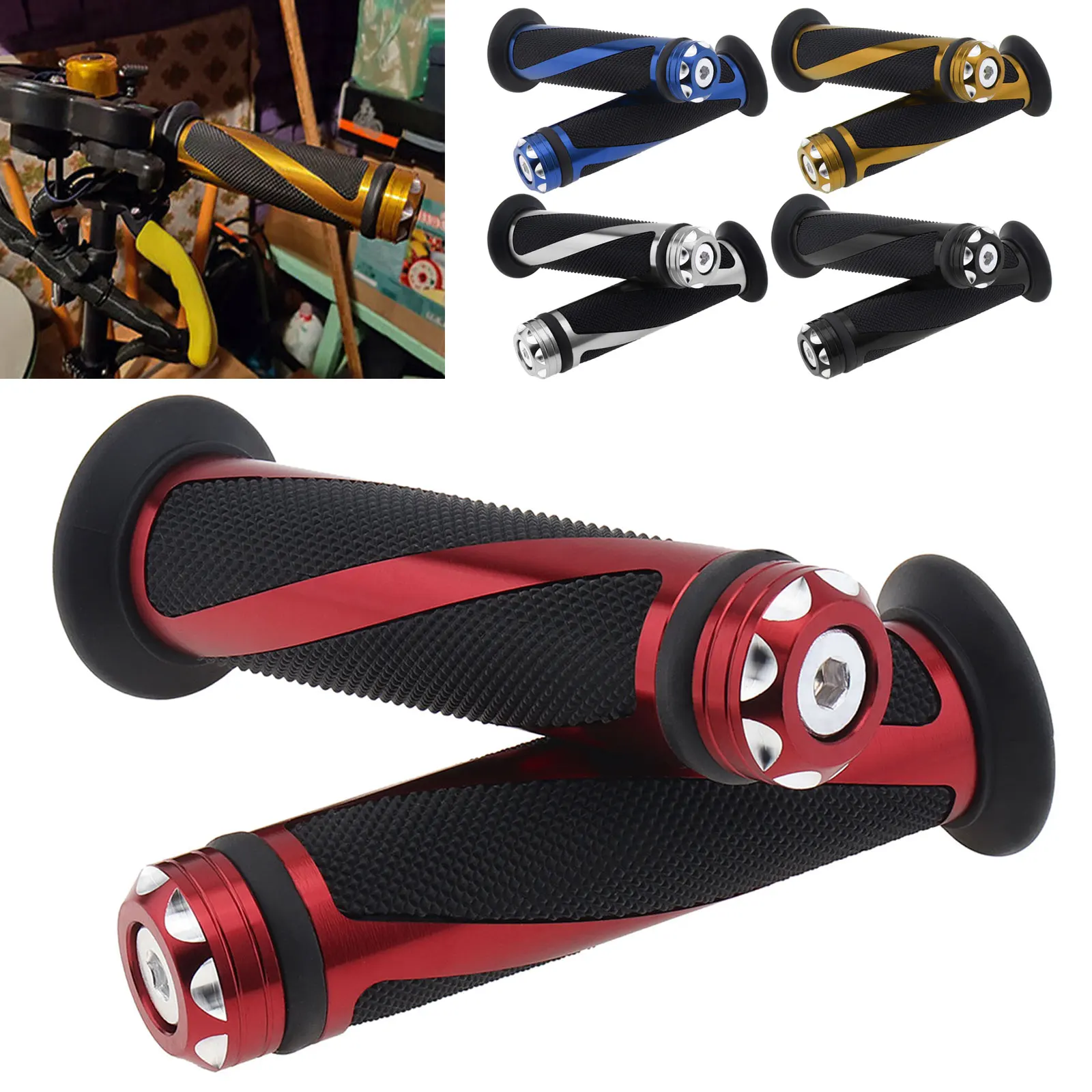 Motorcycle-Handlebar-Grips-Universal-Motocross-Dirt-Bike-Motorbike ...