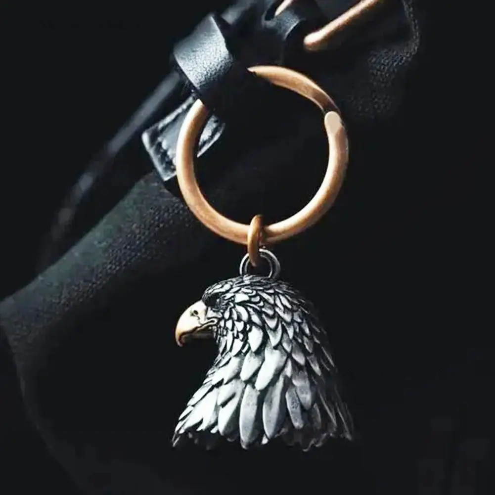 Eagle Bell Keychain Handcrafted Eagle Head Motorcycle Bell Hanging ...