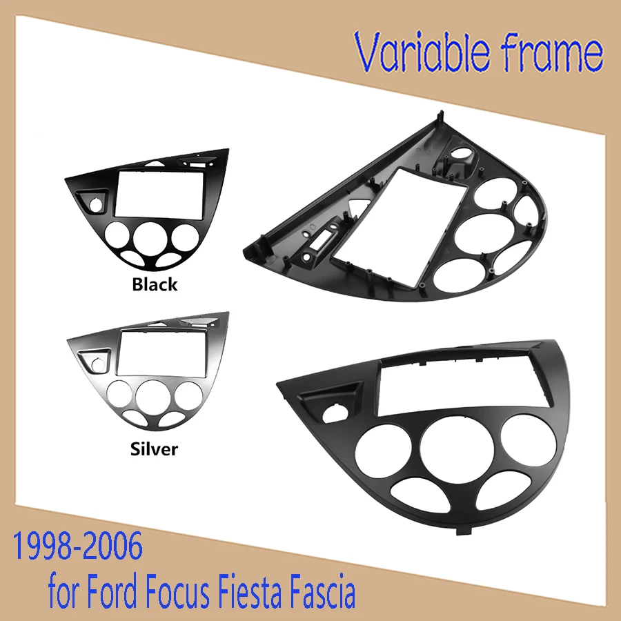 Double-2-Din-Stereo-Panel-for-Ford-Focus-Fiesta-Fascia-Radio-DVD-Frame ...