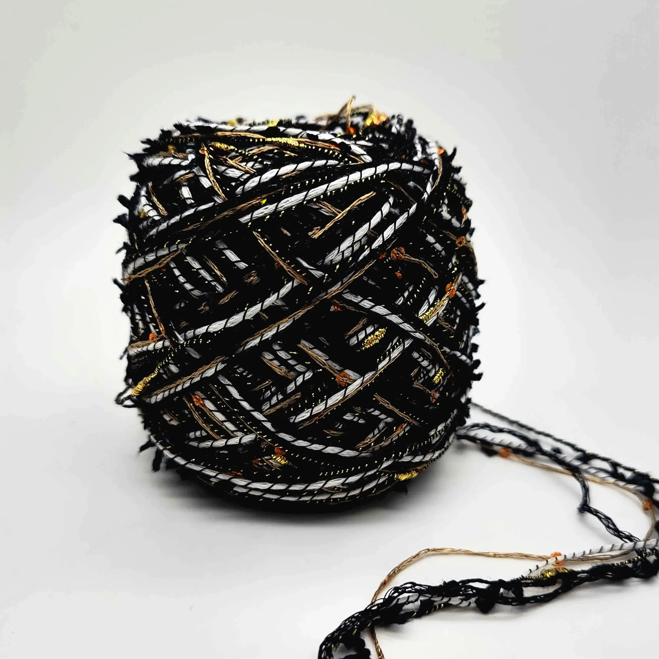 Sequin-Yarn-100g-Glitter-Yarn-for-Crochet-Fancy-Knitting-Yarn-Gold-Yarns-for-Knitting-and ...