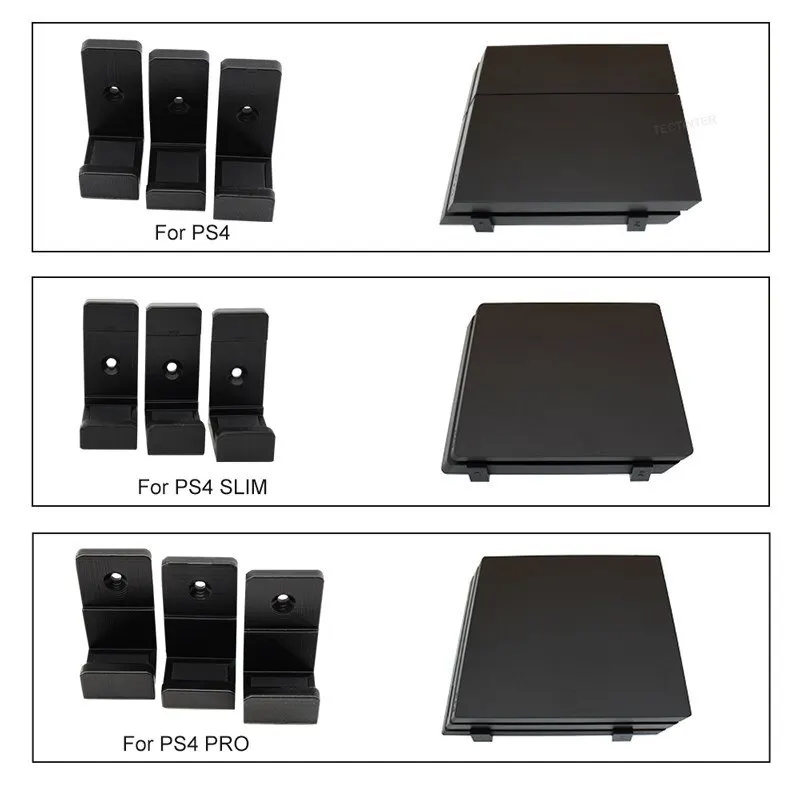 TECTINTER-For-PS4-Console-Wall-Mount-Bracket-Holder-For-Playstation-4 ...