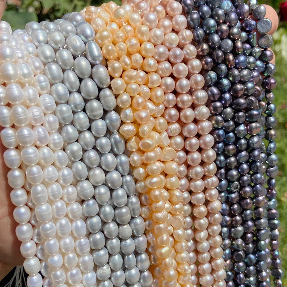 Genuine-Natural-Pearl-Beads-Baroque-Freshwater-Irregular-Pearl-Loose ...