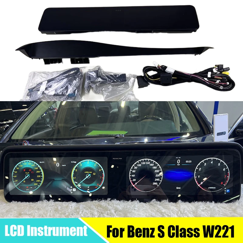 LCD Dashboard Digital Inter Instrument Panel Display For Mercedes Benz ...