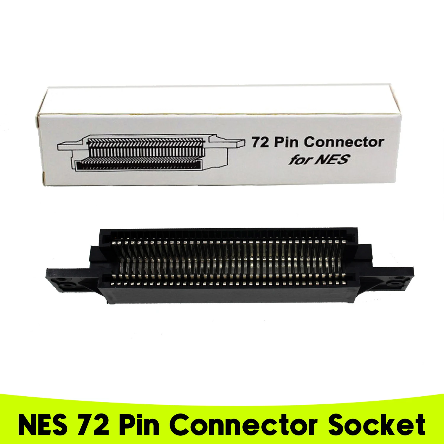 Original-NES-Game-Card-72-Pin-Connector-Socket-NES-Goldfinger-Socket ...