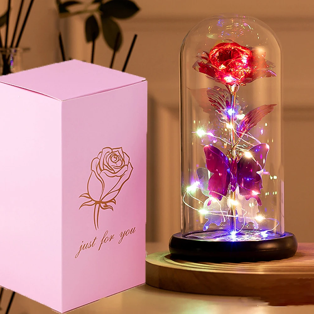 Artificial-Flowers-Eternal-Rose-In-Dome-Beauty-and-the-Beast-Galaxy ...