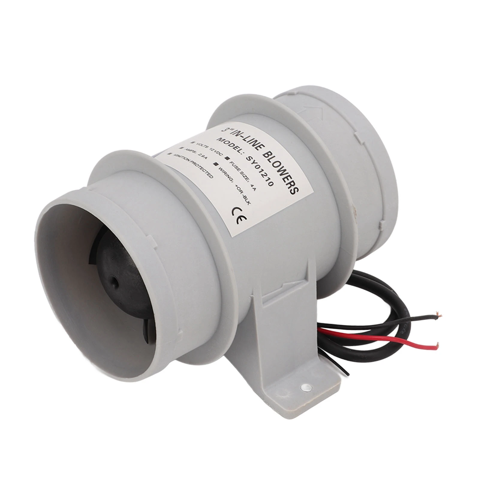 3 Inch 12V Silent Inline Blower Inline Marine Bilge Air Blower for ...