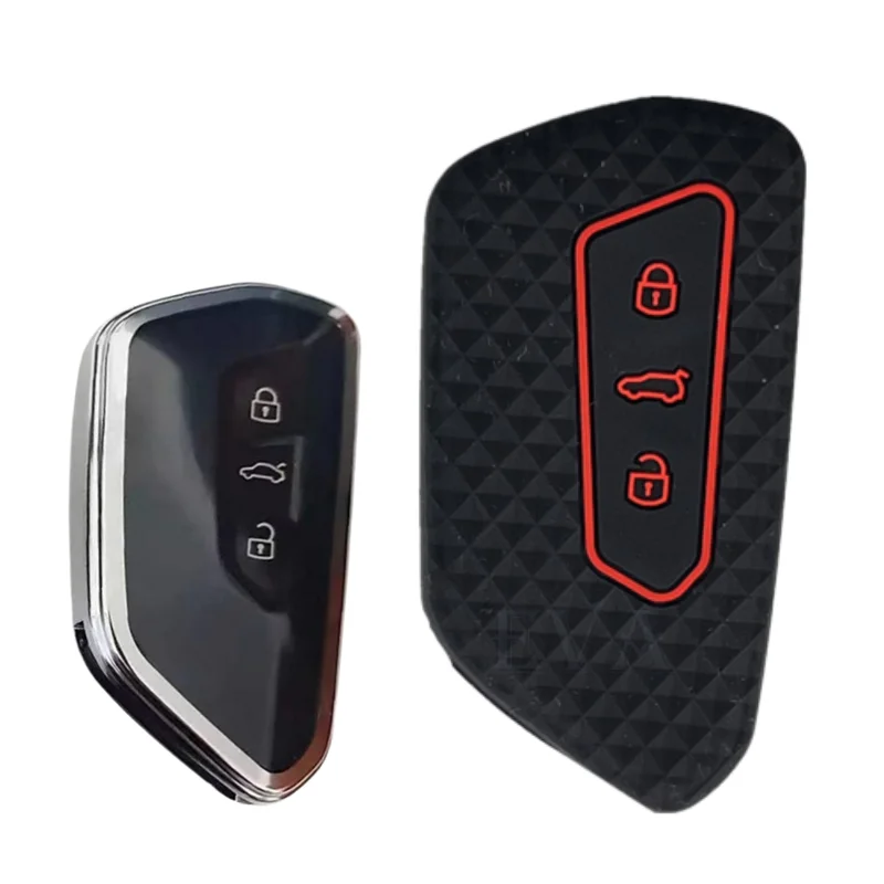 Silicone Car Key Case For Volkswagen Skoda Octavia A8 Mk4 Mk8 For Vw ...