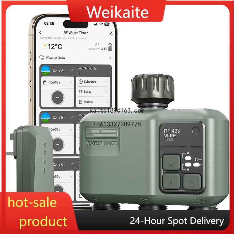 New Design Three Exit Smart WIFI Wireless Drinking Water Timer Outdoor ...