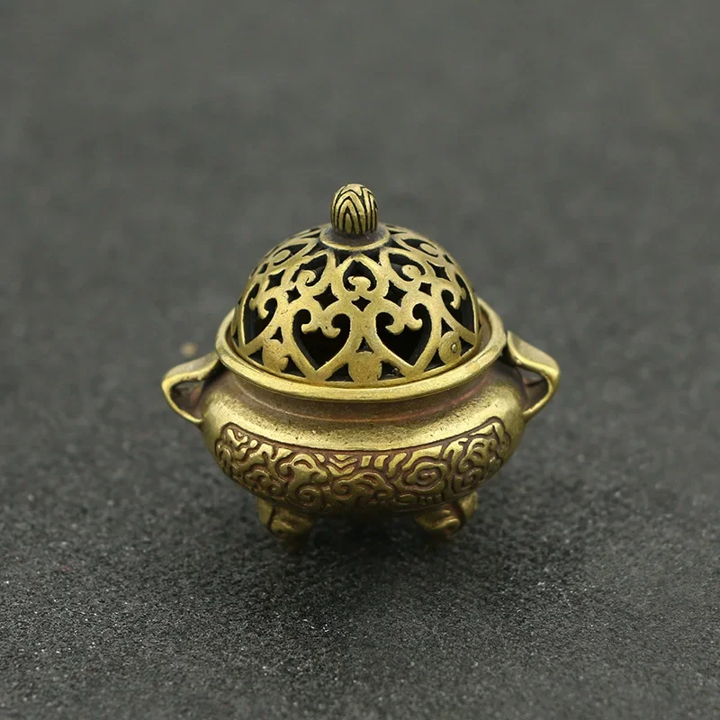 Pure-Copper-Three-legged-Small-Incense-Burner-Thread-Incense-Base ...
