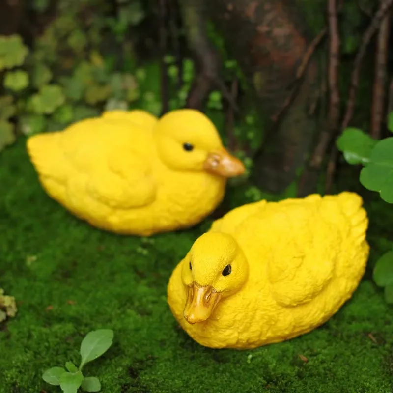 Creative Resin Floating Duck Statue Outdoor Garden Pond Fish Tank ...