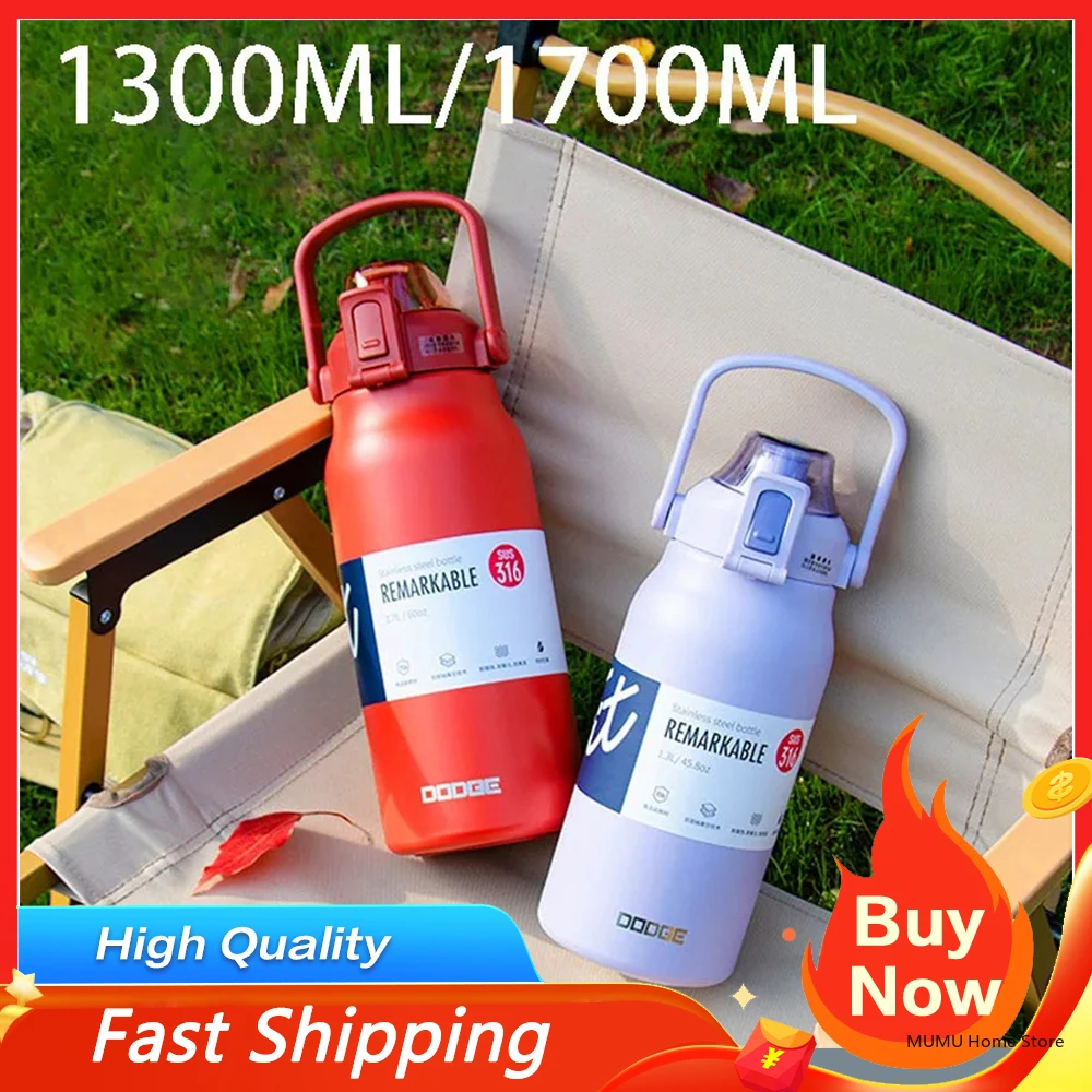 DODGE-1300ML-1700ML-Large-Capacity-Stainless-Steel-Thermal-Water-Bottle-Sport-Thermal-Mug ...